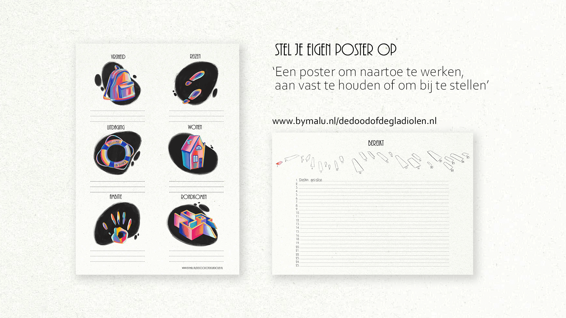 Poster symbolen | Persoonlijk werk – By Malu